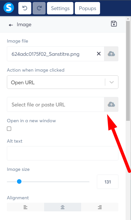 How to add an image to a page - Help pages