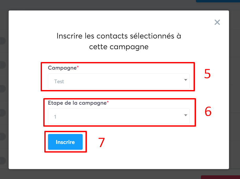 Comment inscrire des contacts dans une campagne manuellement - Aide en ...
