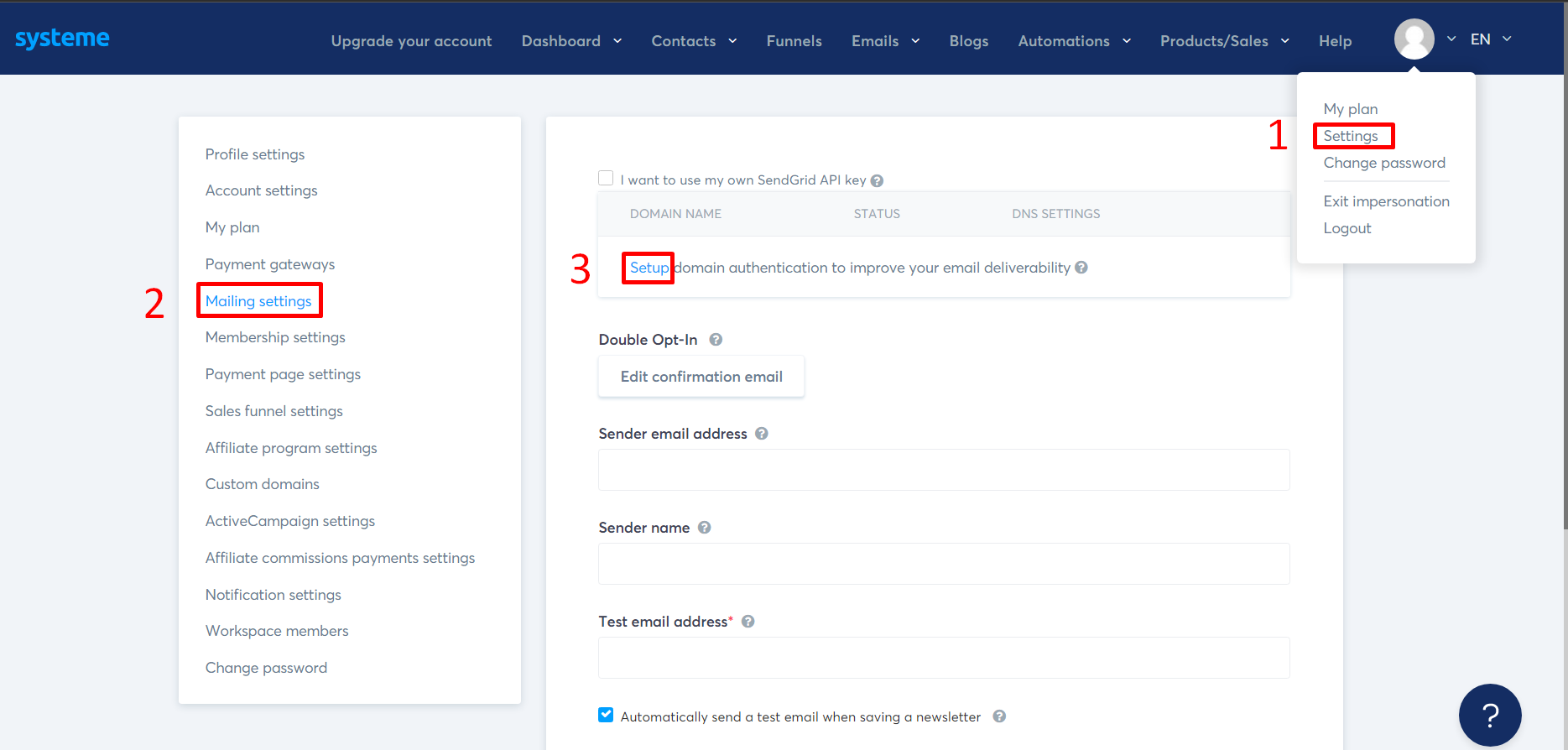 How to authenticate your personal domain name - Help pages