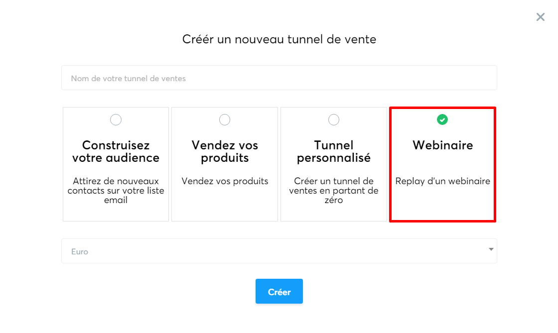 Comment créer des webinaires automatiques - Aide en français