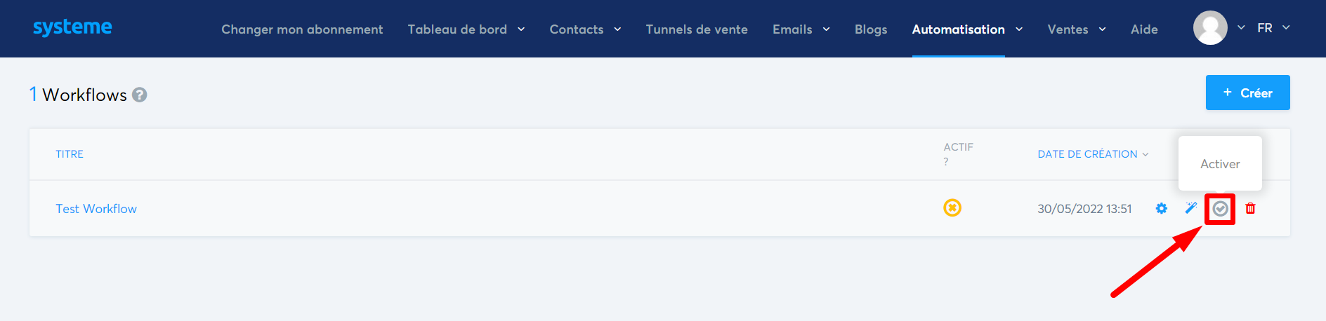 Comment fonctionne le workflow de Systeme.io - Aide en français