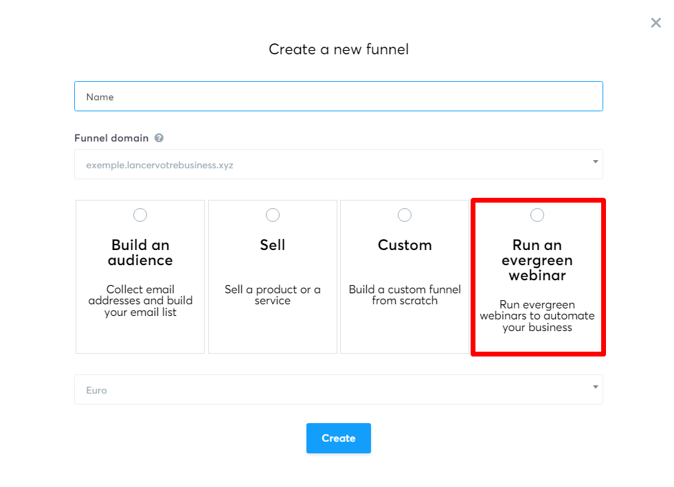 How to create automatic webinars - Help pages