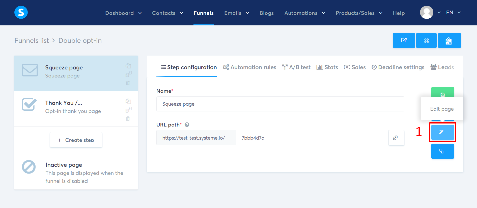How to set up double opt-in - Help pages