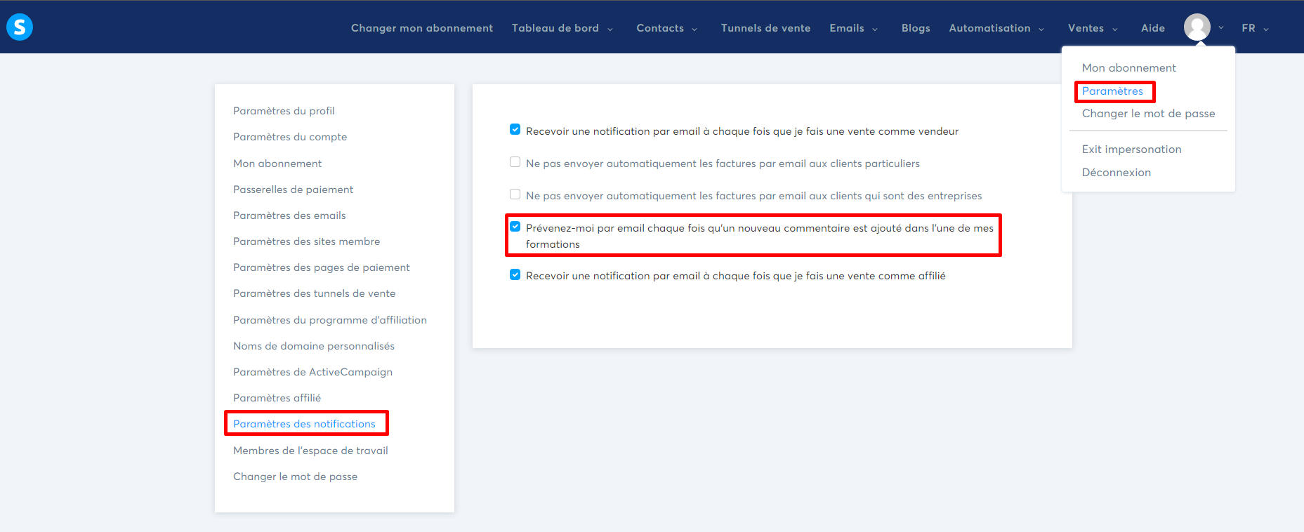 Comment ajouter l'élément "Commentaires" sur votre formation - Aide en ...