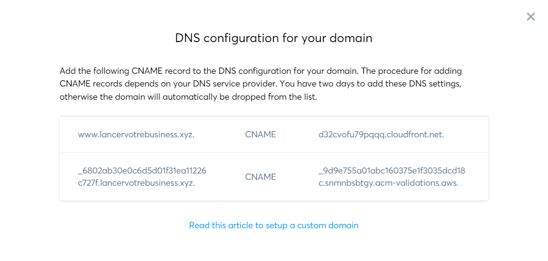 OVH DNS settings (root domain) - Help pages