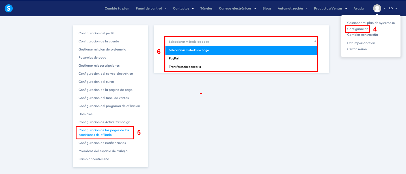 Cómo funciona el programa de afiliados de systeme.io - Ayuda