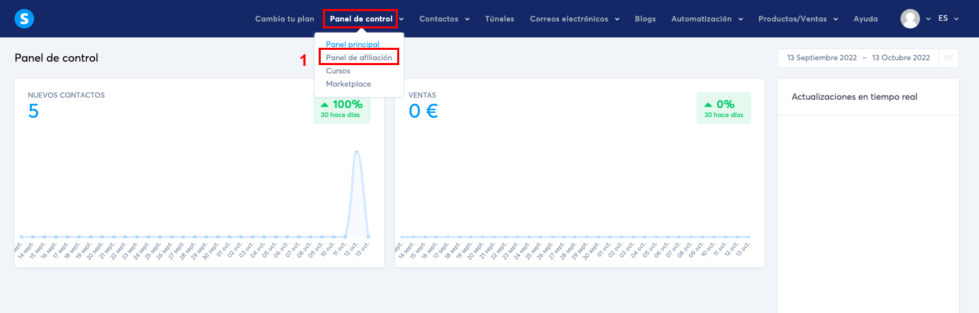 Cómo funciona el programa de afiliados de systeme.io - Ayuda