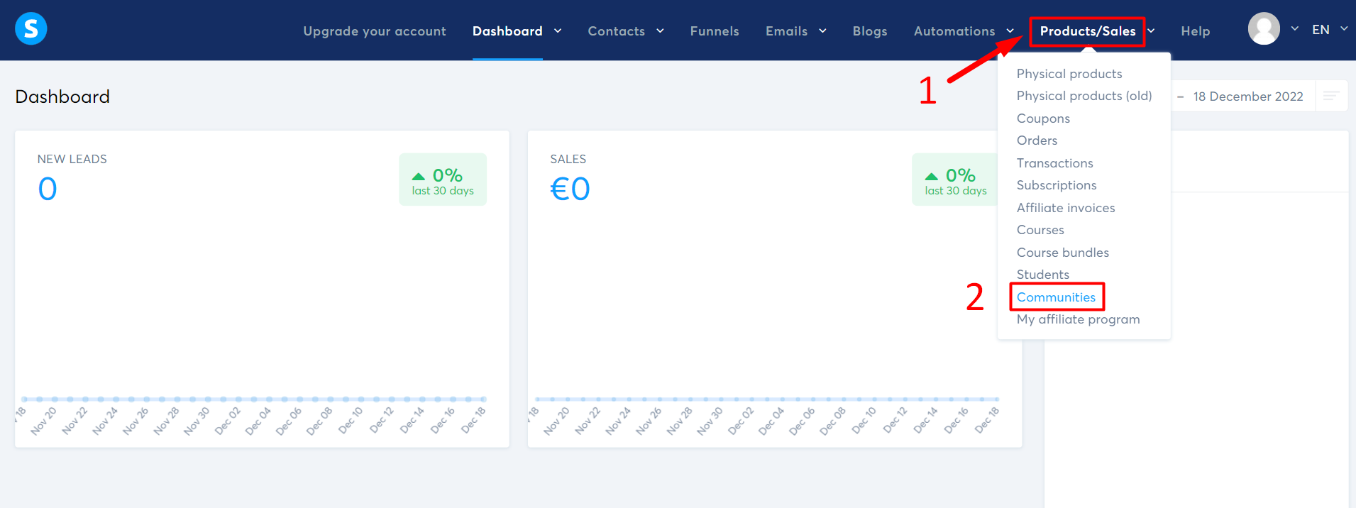 How to create a community - Help pages
