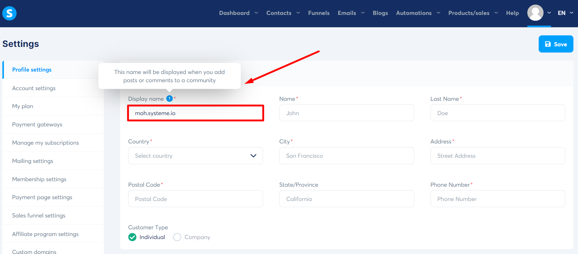 How to create a community - Help pages