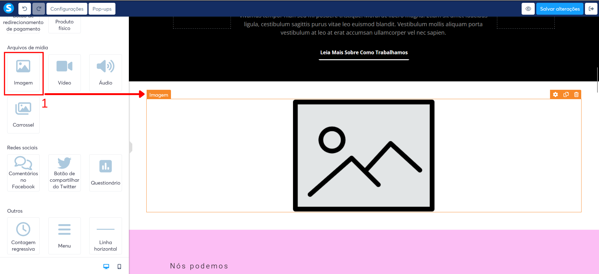 Como adicionar uma imagem em uma página - Ajuda