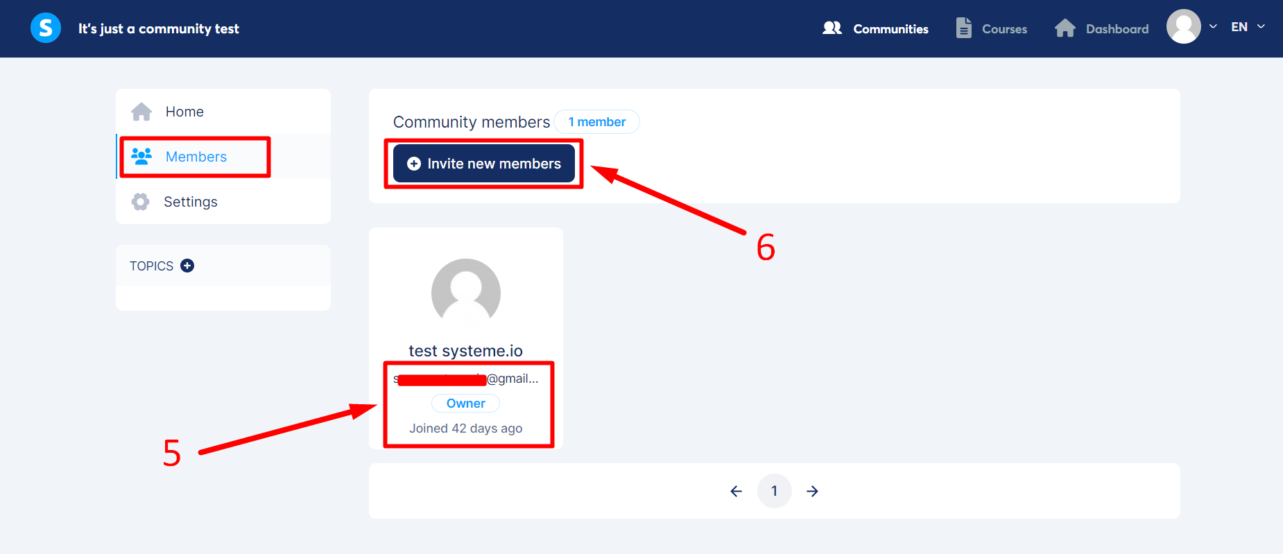 How to create a community - Help pages