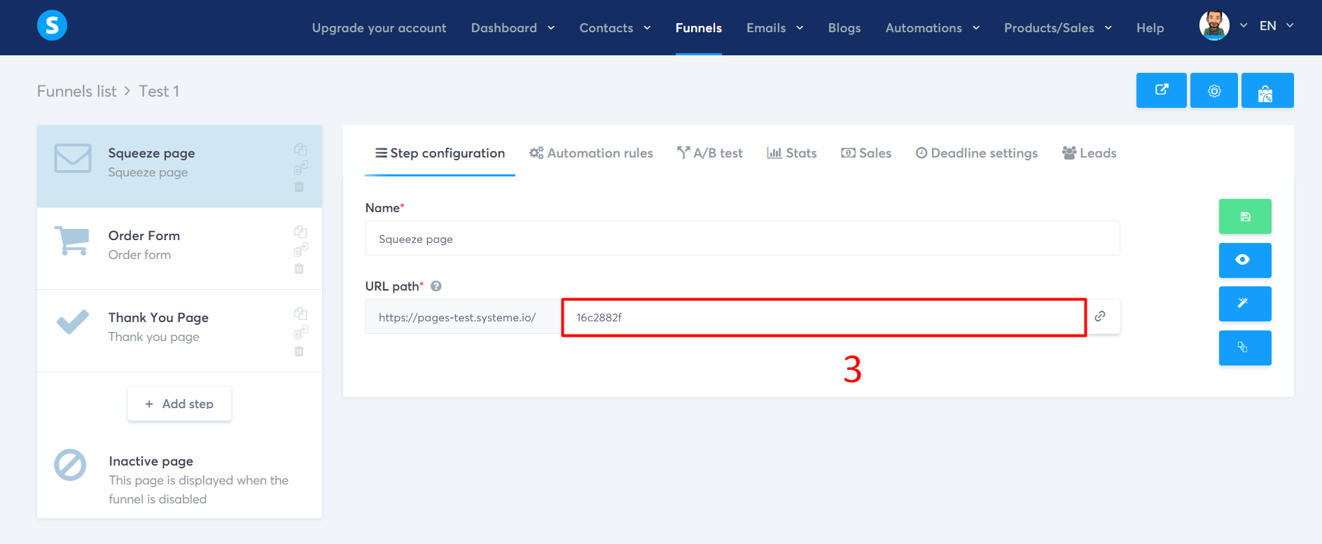 How to change the URL path of a page - Help pages