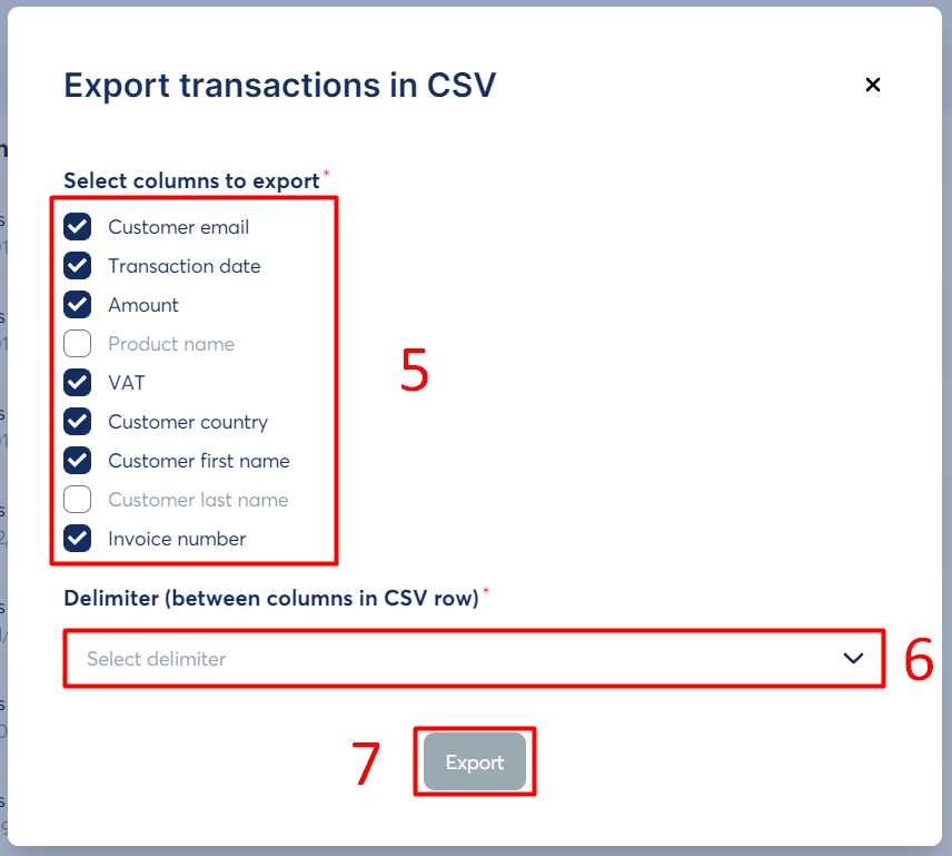 How to export the transaction summary of your customers as an excel ...