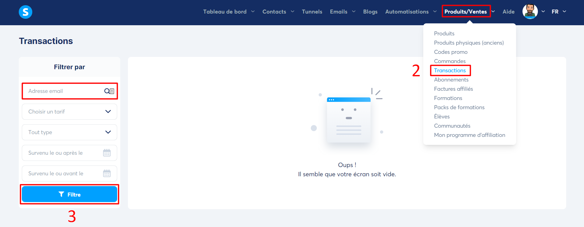 Comment faire un achat test - Aide en français