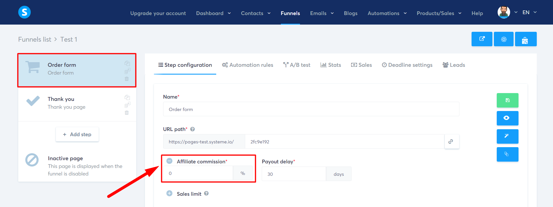 How to set up your own affiliate program - Help pages