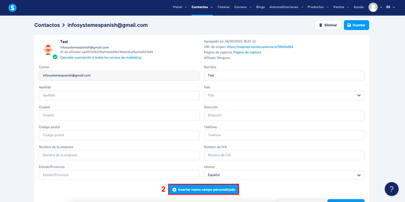 Cómo insertar un campo de formulario personalizado - Ayuda
