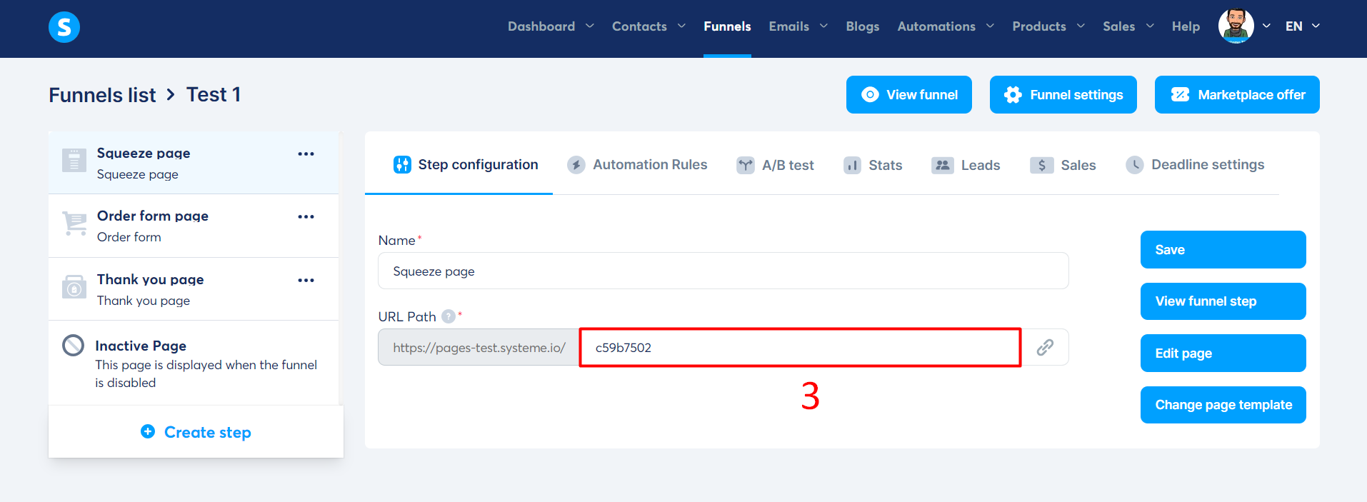 How to change a page's URL path - Help pages