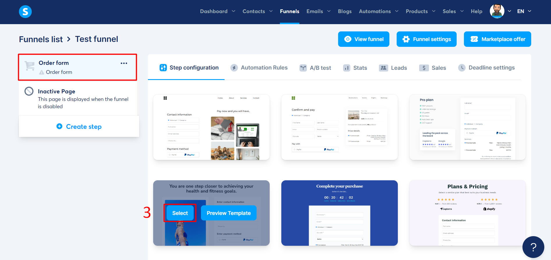 How to create an order form/payment page - Help pages