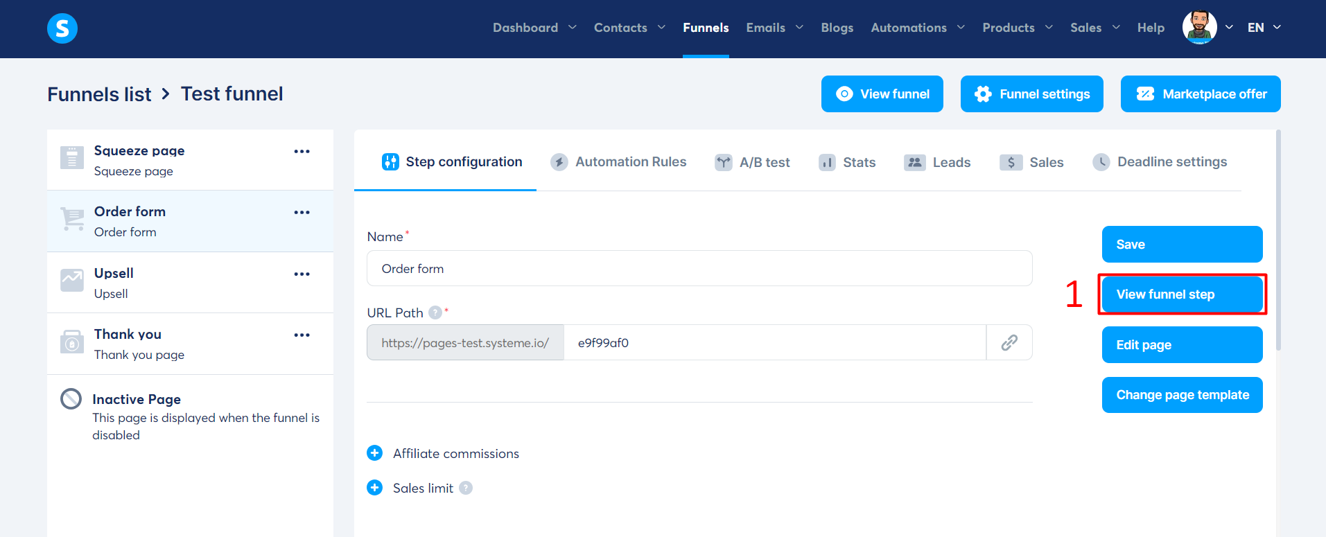 How to make a test purchase - Help pages