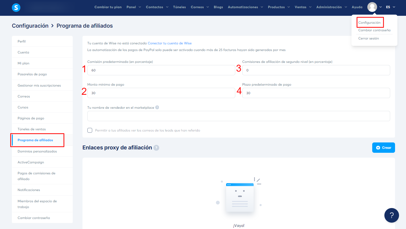 Cómo crear tu propio programa de afiliados - Ayuda