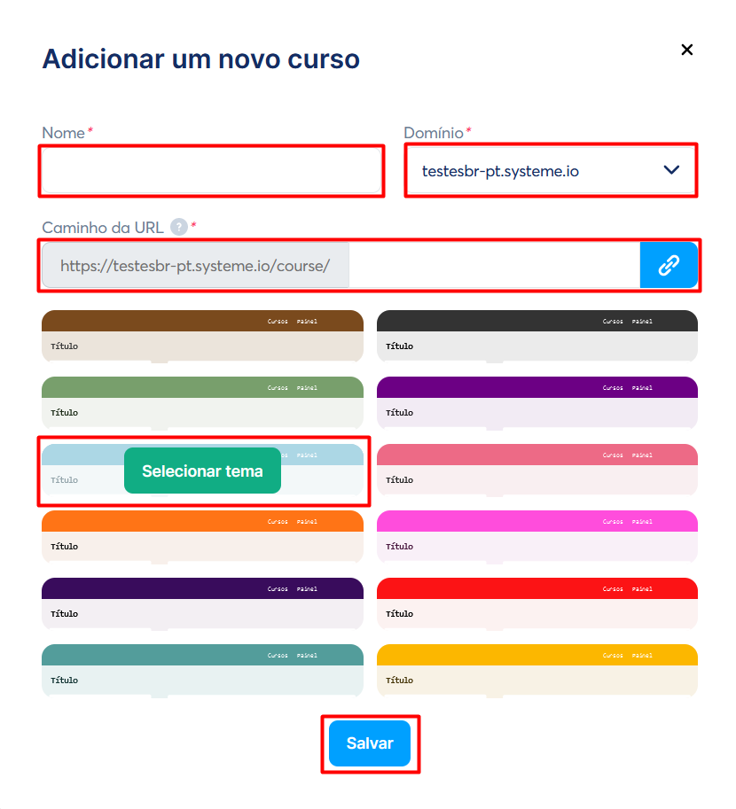 Criar um curso usando a systeme.io - Ajuda