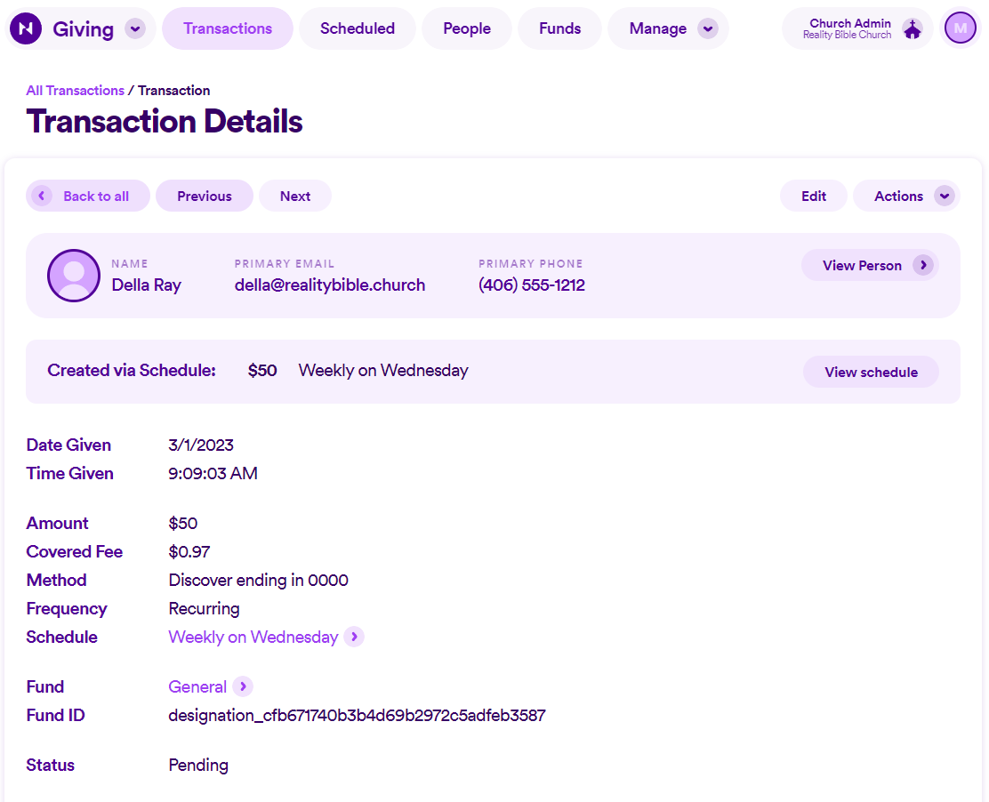 Transaction Statuses & Payout Schedules (Credit Card Vs. ACH) - Nucleus 2 - Help Center