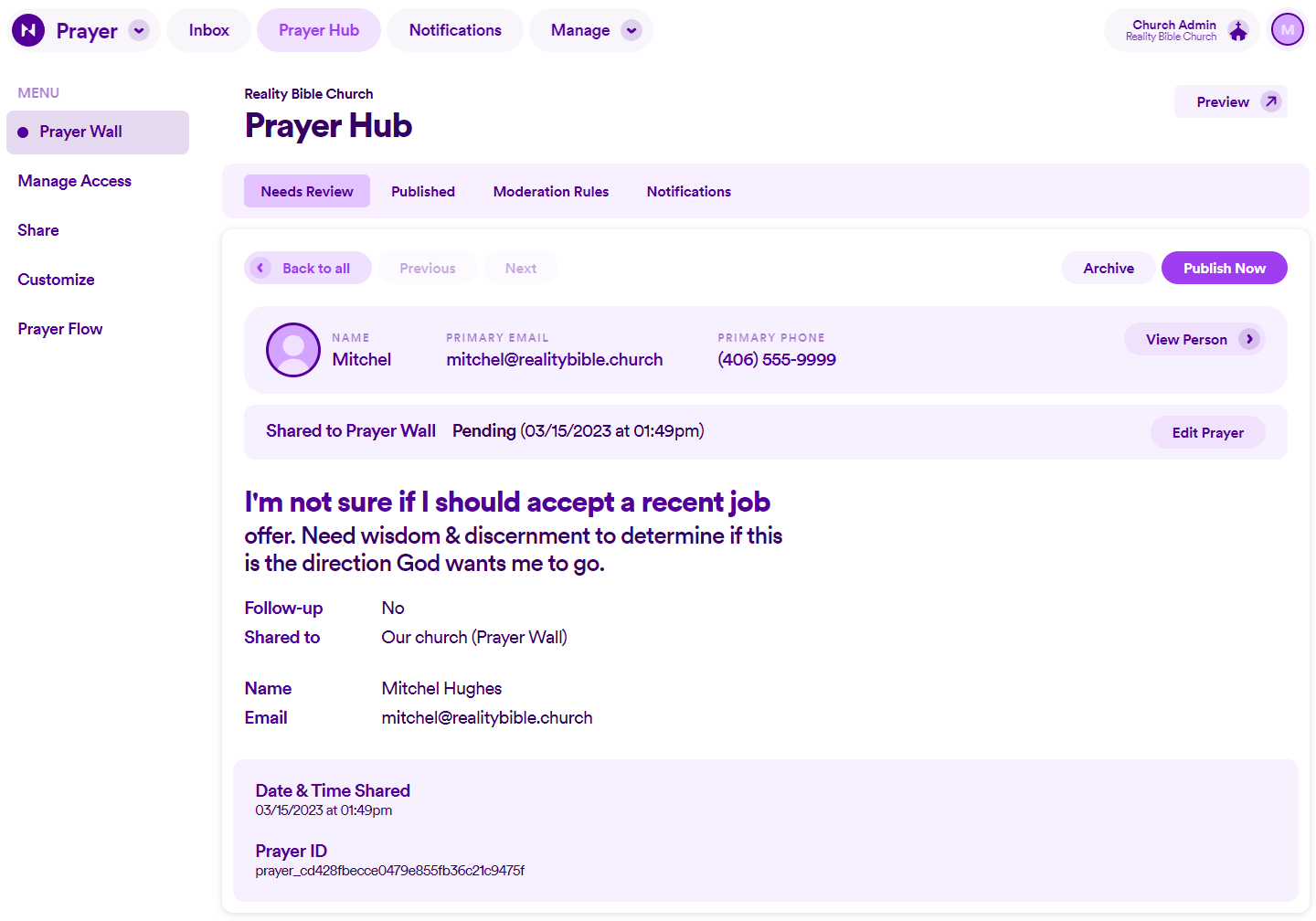 Set Up Your Prayer Hub - Nucleus 2 - Help Center