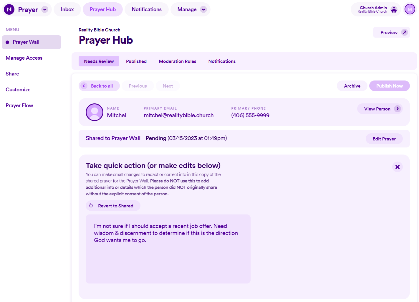 Set Up Your Prayer Hub - Nucleus 2 - Help Center