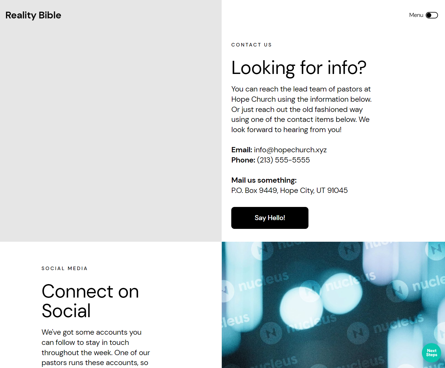 Construct & Edit Your Web Pages - Nucleus 2 - Help Center
