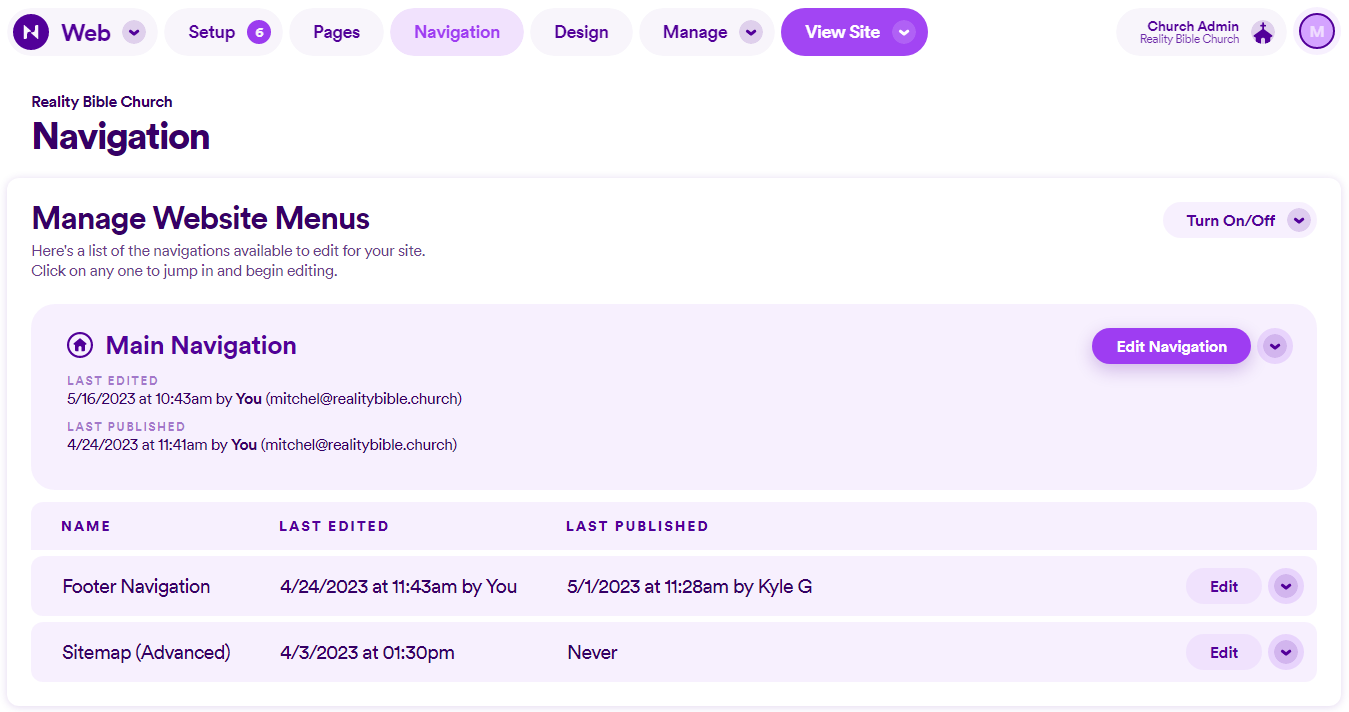 Overview Of Web Navigations - Nucleus 2 - Help Center