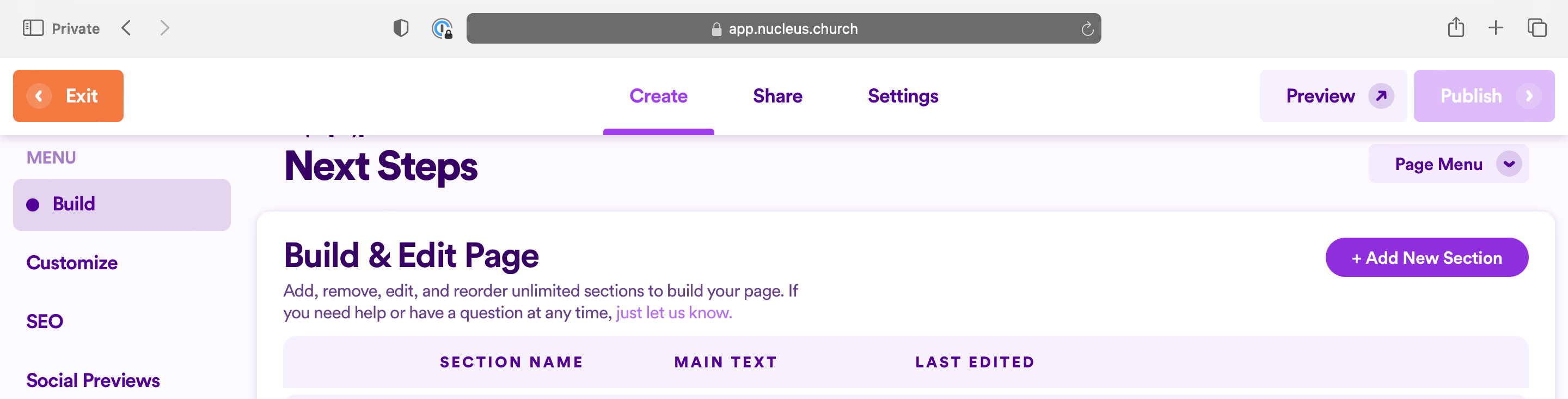 The Sermon Section - Nucleus 2 - Help Center