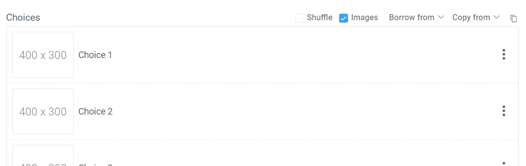 How do I add images to my choices or statements? - Glow Docs