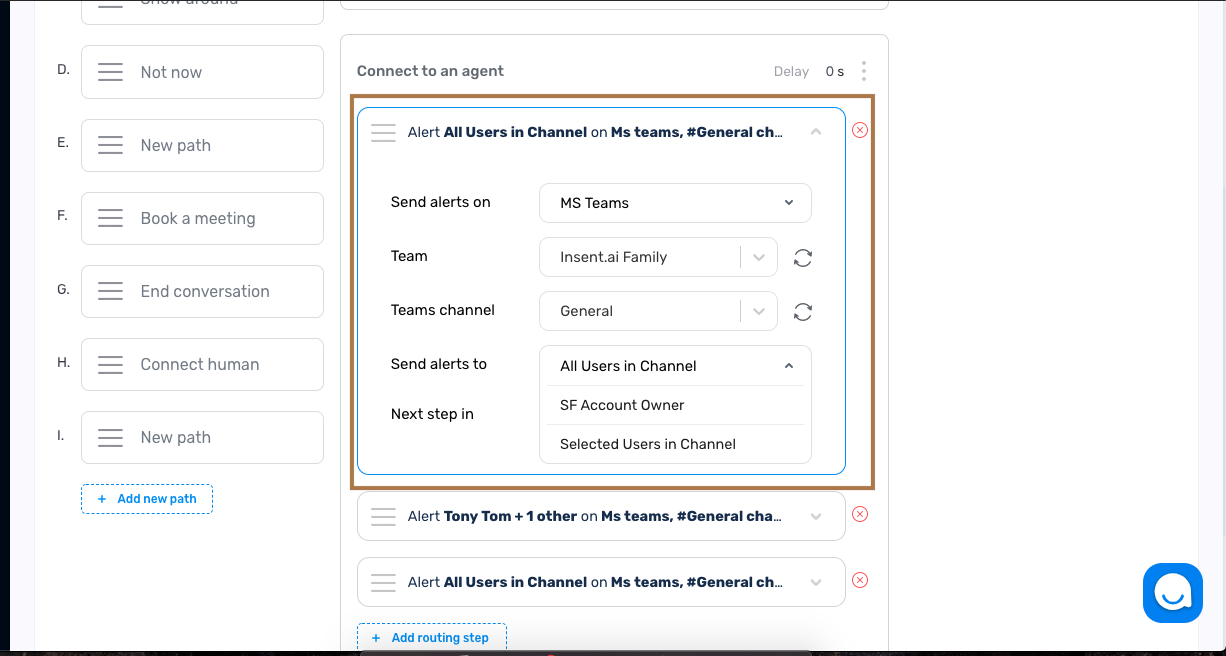 Integrating Insent with your Microsoft Teams - Insent Knowledge base