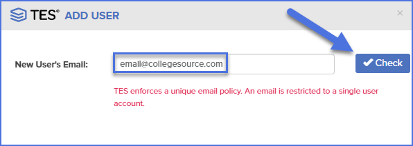 Creating a New User Account in TES - TES Support Center
