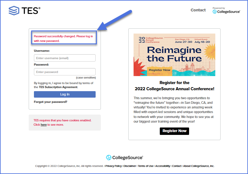 Creating a New User Account in TES - TES Support Center