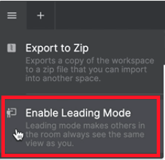 Leading Mode - Lessonspace Knowledge Base