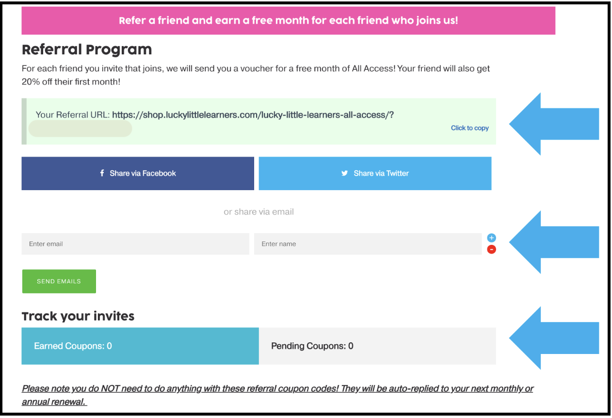 How Do I Refer a Friend to All Access? - Lucky Little Learners Help Site