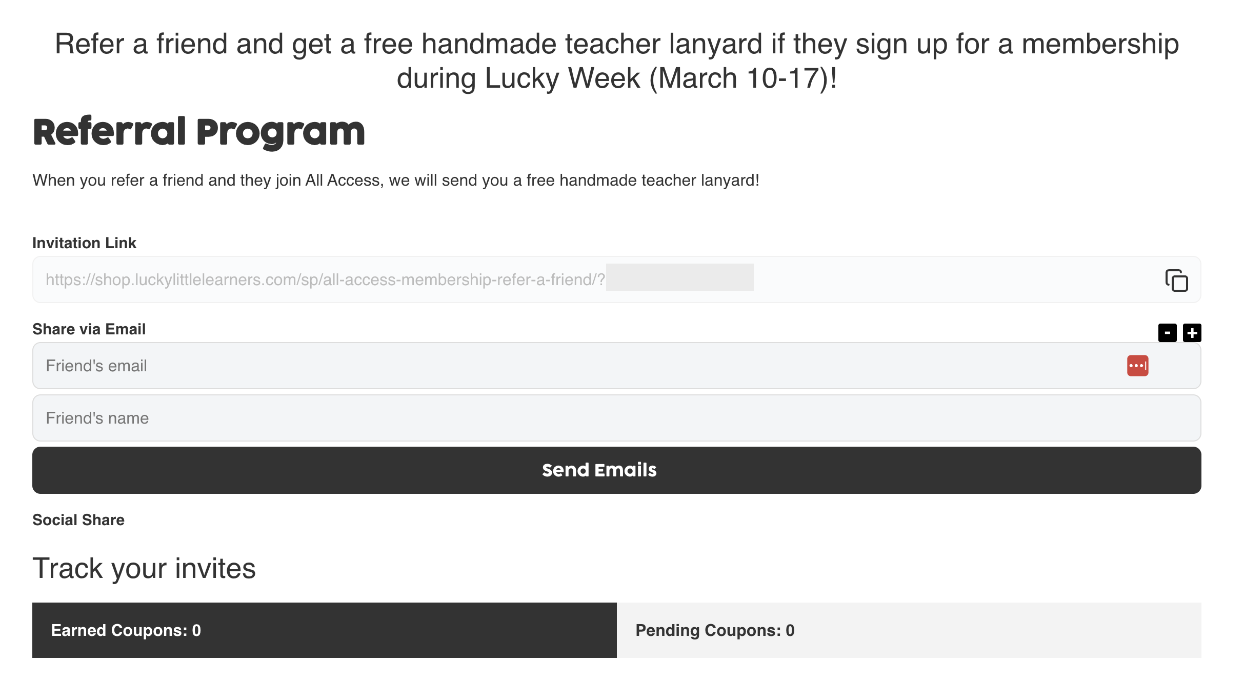How Do I Refer a Friend to All Access? - Lucky Little Learners Help Site