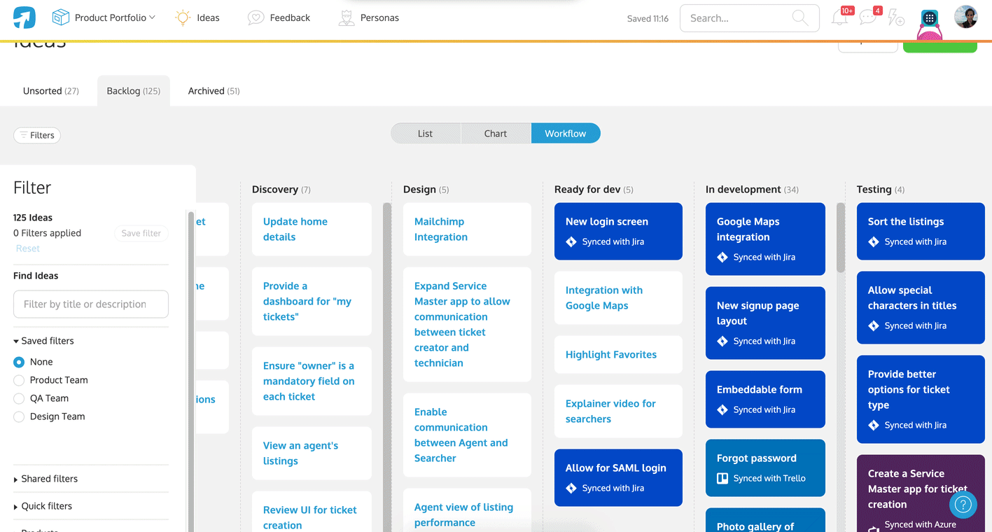 Idea Workflows - ProdPad Help
