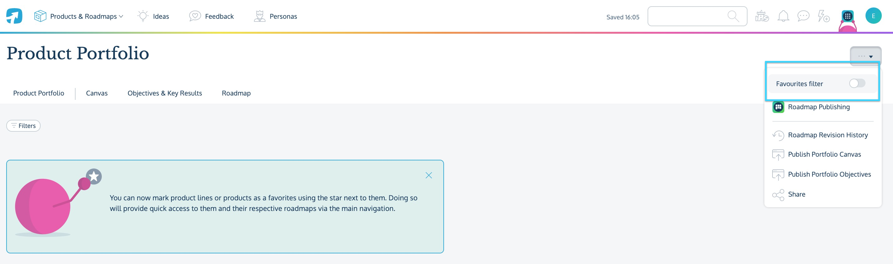 Favorite Products and Navigation - ProdPad Help