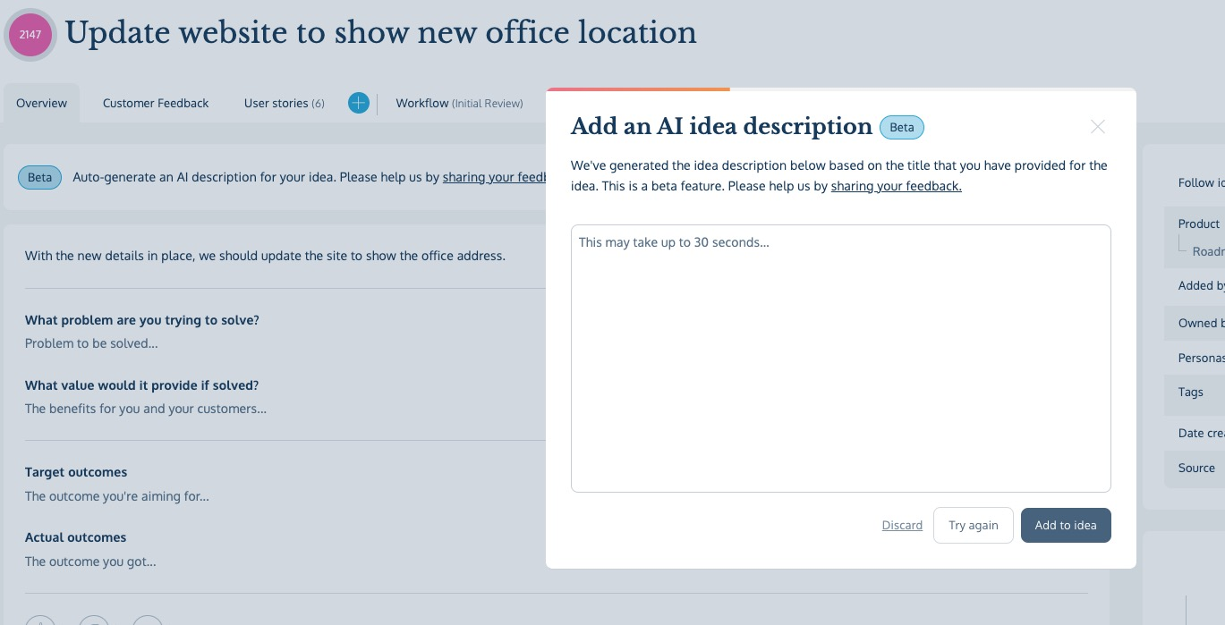 How to use Ideas - ProdPad Help