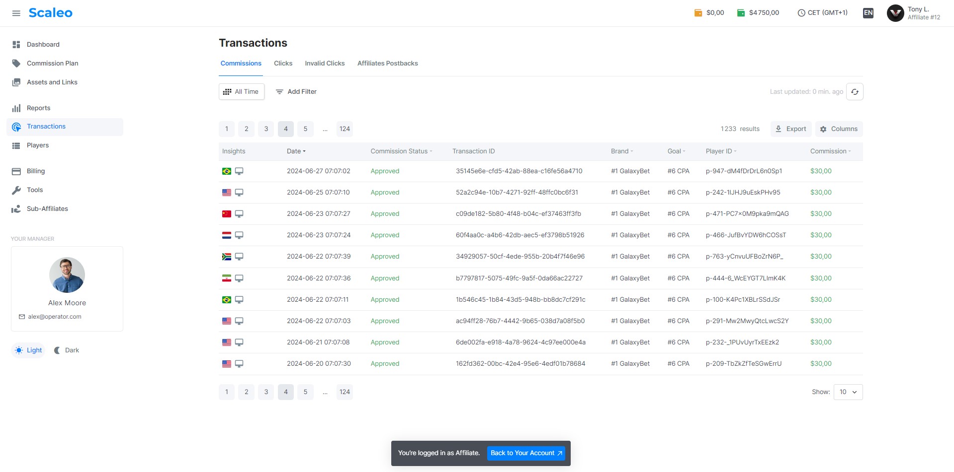 Operator Platform - Affiliate Access - Scaleo Help Center