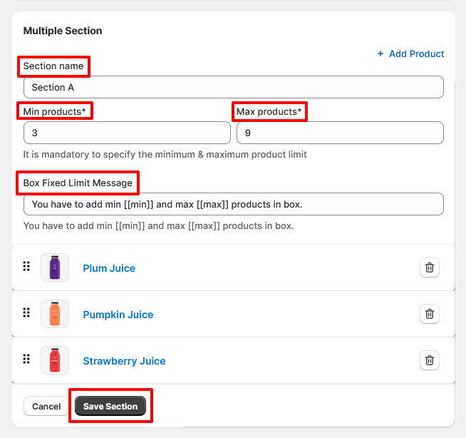 How to Create a Multiple SKU Bundle with Multiple Sections? - WebContrive