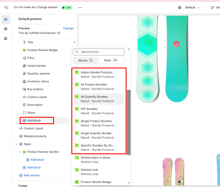 How to Enable Bundle Block in an additional product templates ...