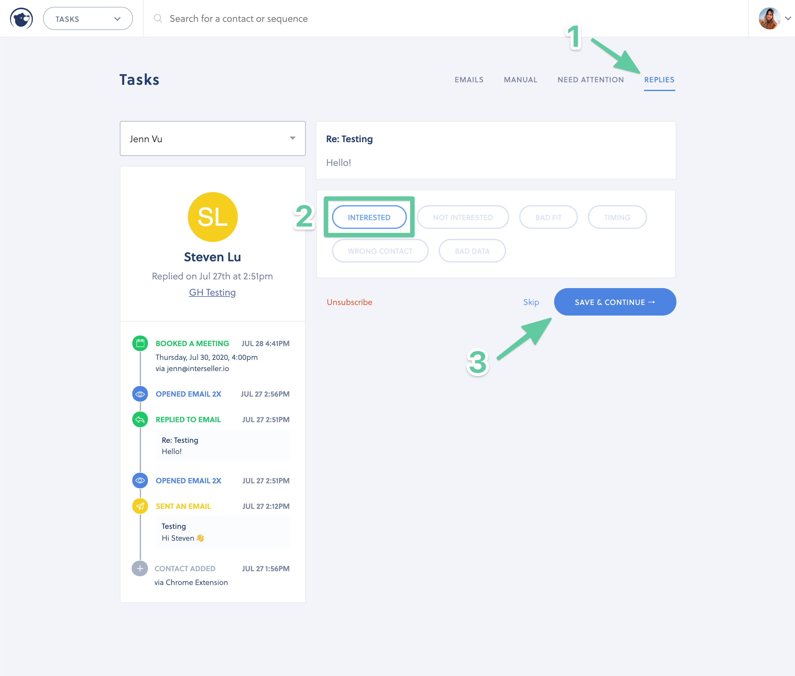 Assigning reply sentiments - Interseller Knowledge Base