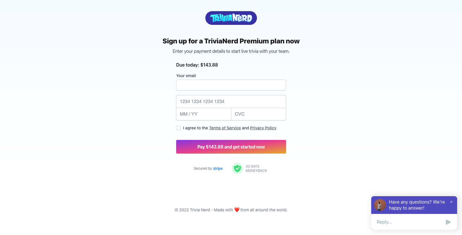 How to Subscribe to Paid Plan - TriviaNerd Knowledge Base