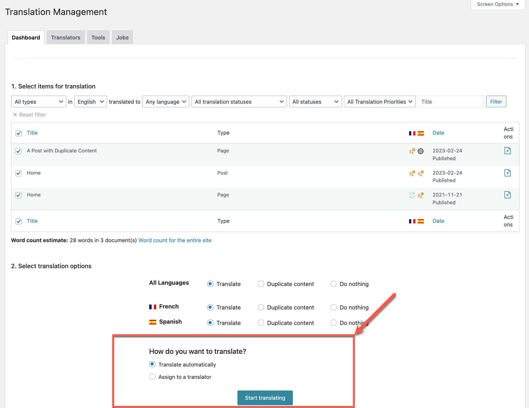 Translating Posts and Pages - TheGem WordPress WooCommerce Theme - Documentation