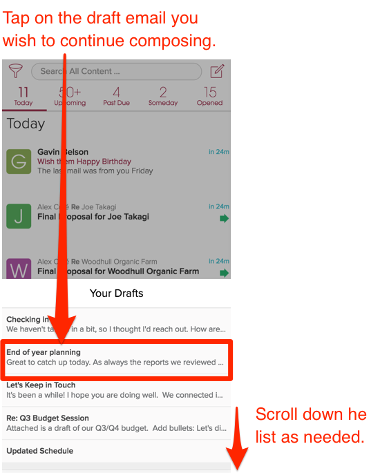 Where can I see my email drafts? - Cloze Help Center