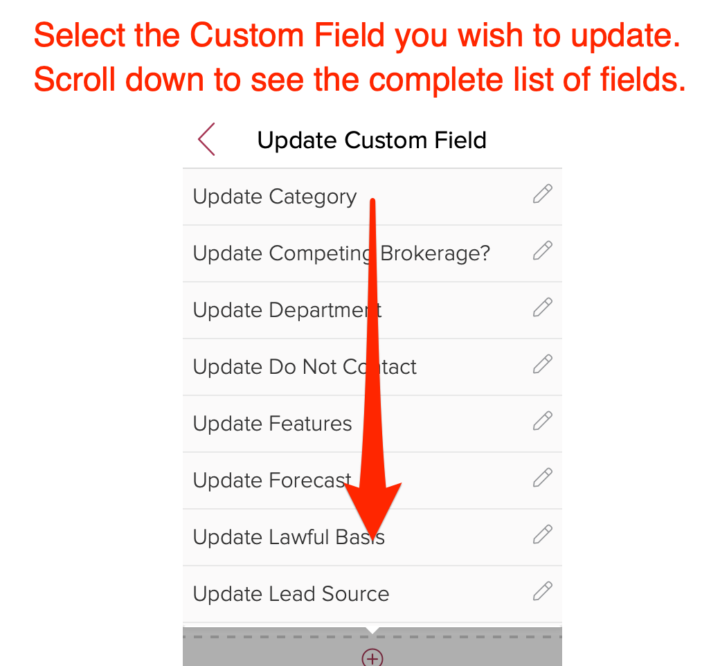 Update Custom Field - Campaign “Take Action” settings - Cloze Help Center
