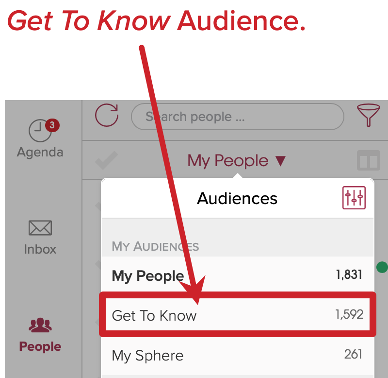 How do I create an audience based on people I want to get to know ...